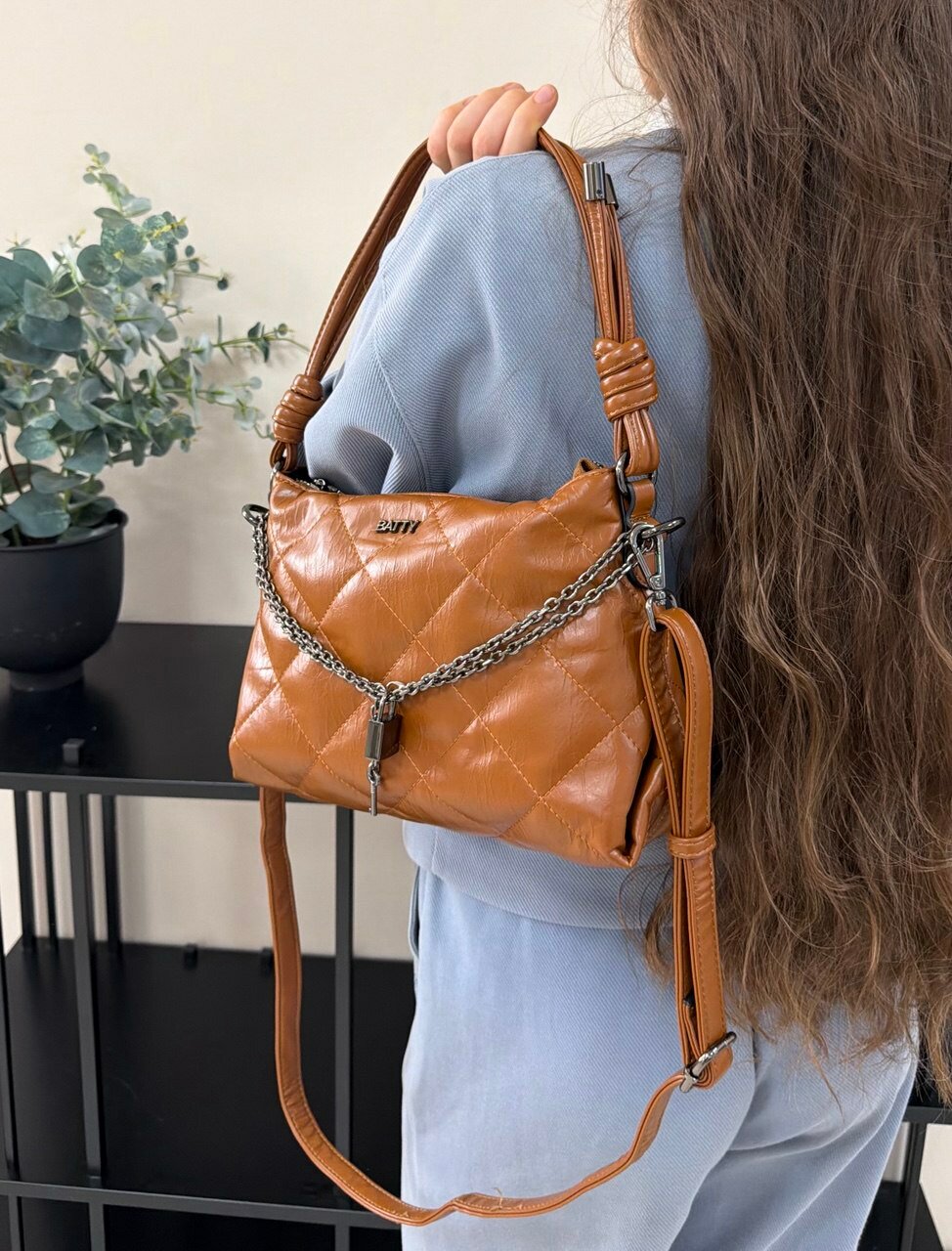 Сумка кросс-боди Яркая сумка из экокожи