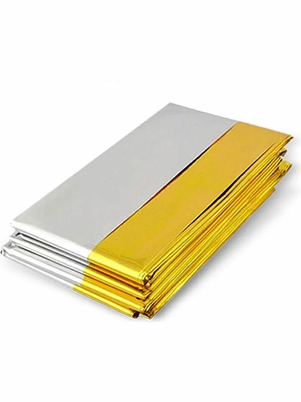 Туристическое изотермическое термоодеяло покрывало DASWERK серебро/золото, 160x210 см 631157