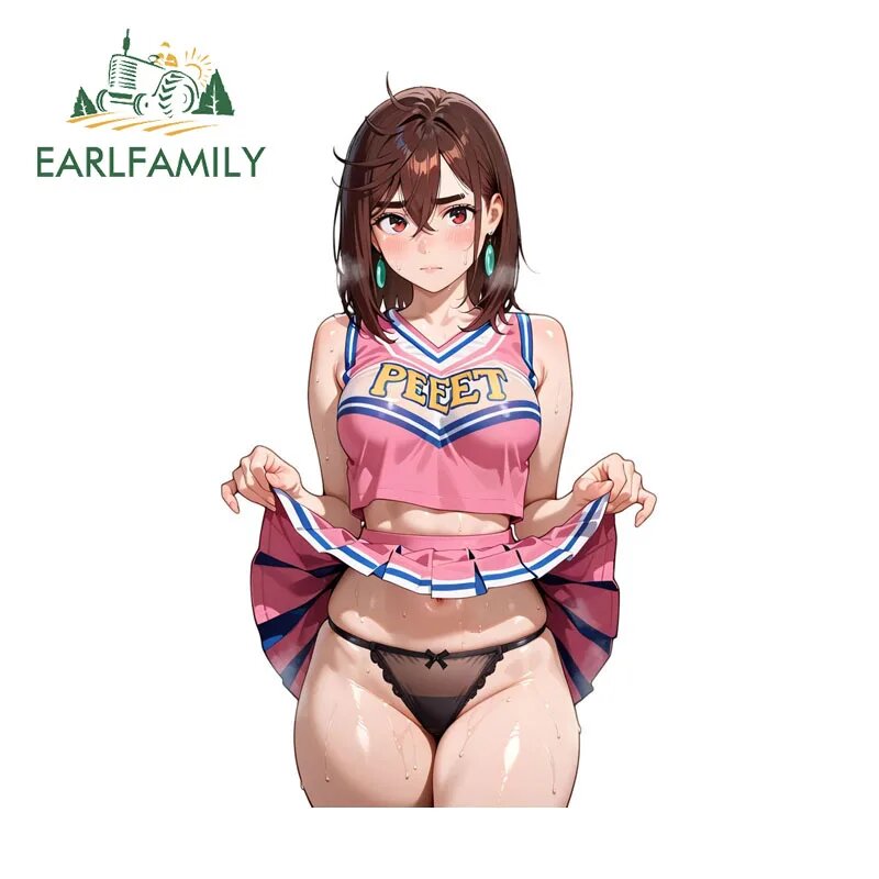 EARLFAMILY Momo Ayase Cheerleader наклейка на авто
