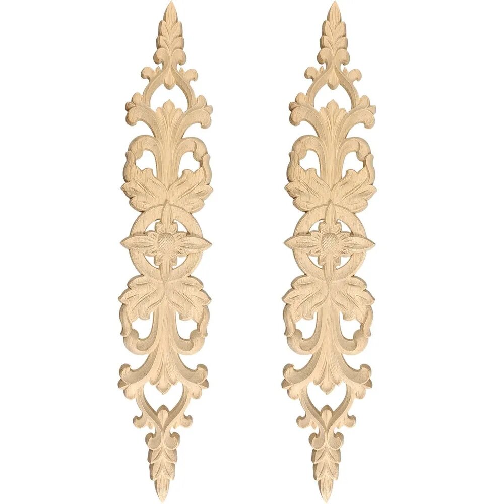 P6(H G E Y)-33 x 6 см резная деревянная наклейка в полоску, угловая аппликация, длинная полая цветочная рамка, мебельный декор, резьба по