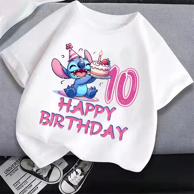 Футболка с рисунком Диснея и коротким рукавом, с рисунком из мультфильмов, с круглым вырезом, одежда для девочек, милые хлопковые топы в стиле аниме, модные подарки на день рождения, Размер:130