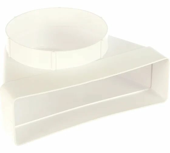 Соединитель угловой плоского воздуховода с фланцевым воздухораспределителем 60х204/D125 620СК12,5ФП 210-062