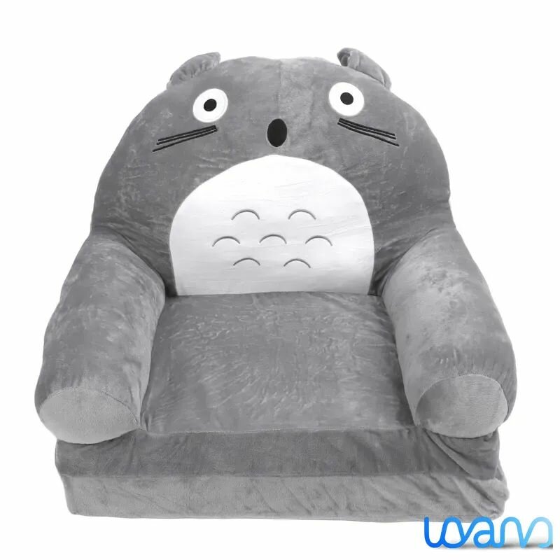 Детский складной диван 50х33х37 см с мультяшным принтом, мягкий и удобный