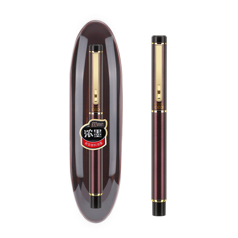 Ручка Baoke PM178 с большим объемом чернил, гелевая ручка с пулевидным наконечником 0,7 мм, простой металлический корпус, высококлассная деловая ручка.