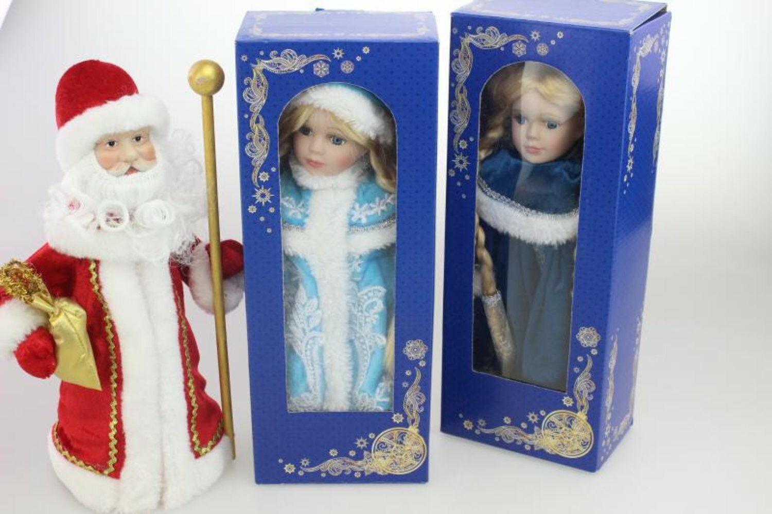 30 см керамическая кукла снег принцесса снег дождь рождественская ткань с русским зимним украшением ()