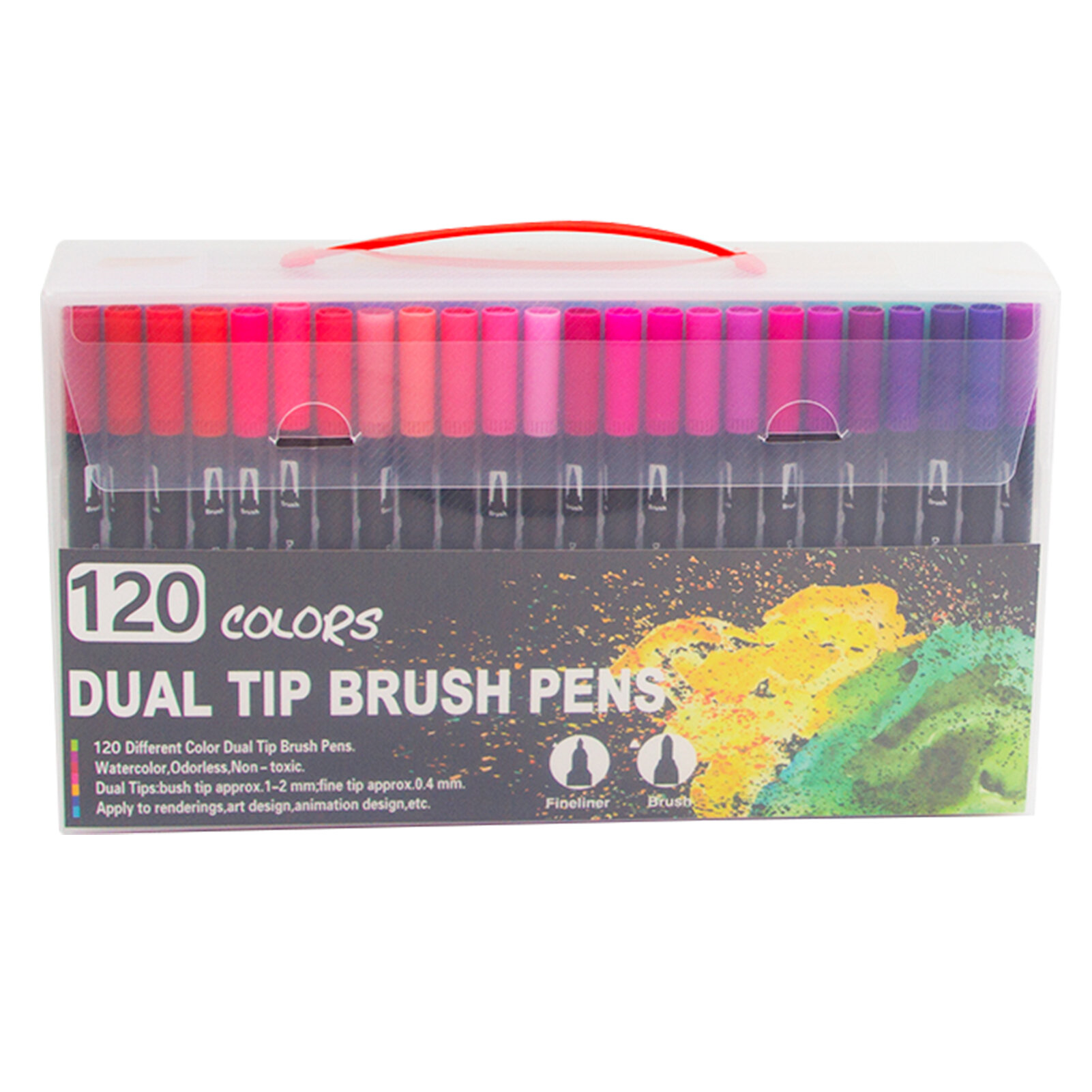 120 цветов двойной наконечник кисти маркеры набор кисти и тонкие наконечники цветные ручки для детей взрослых художников рисование эскизы раскрашивание каллиграфия ручное письмо журнал планировщик художественные проекты