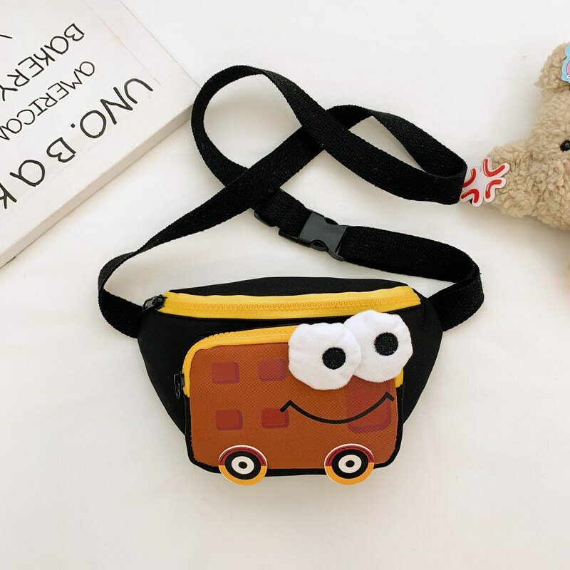 Детская сумка на грудь с мультяшным автомобилем, поясная сумка для мальчиков и девочек, новая зимняя сумка через плечо, аксессуары, монетница, экспорт
