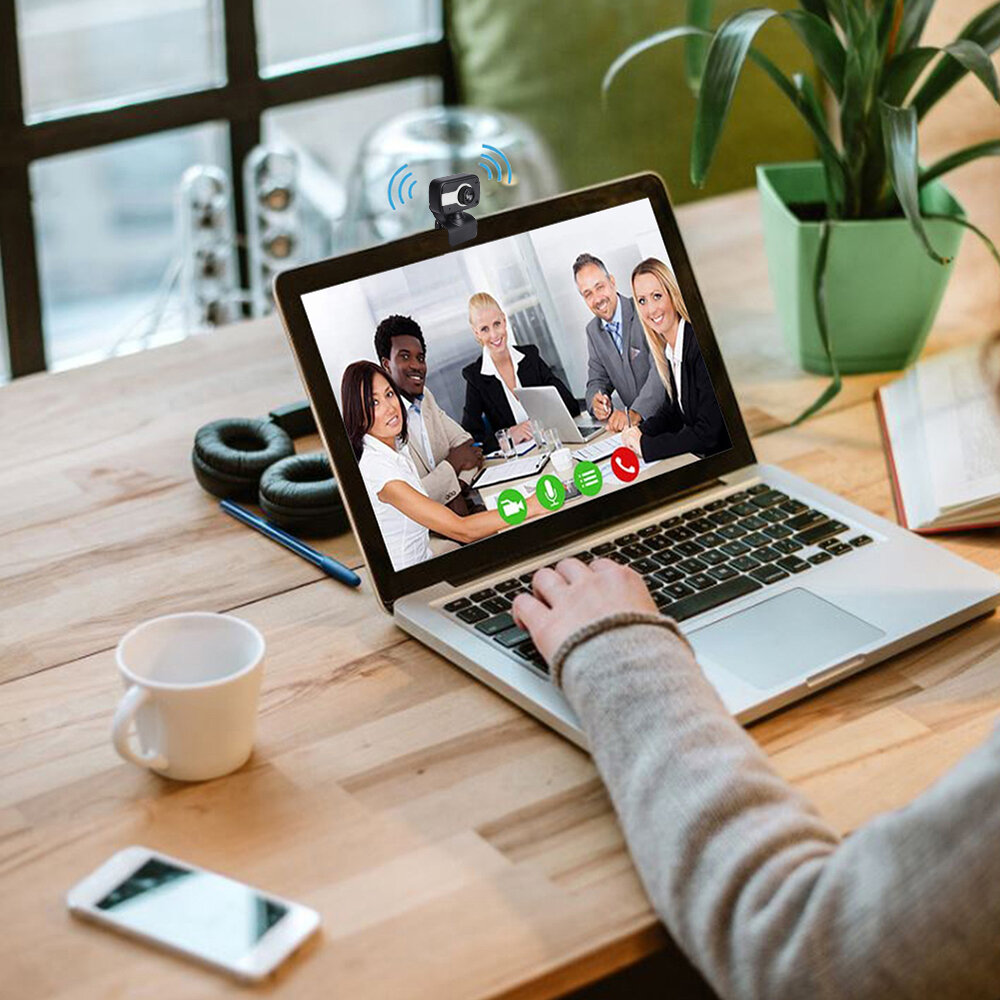 Веб-камера широкого угла, Камера для видеоконференций с большим обзором, Веб-камера для потокового вещания Full HD 640*480 с встроенным микрофоном, USB-веб-камера для компьютера для ноутбуков и настольных компьютеров, Звонки, Конференции, Потоковое