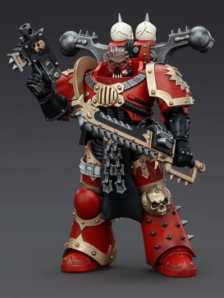 Подвижная фигурка JOYTOY Warhammer 40K 1/18 Action Figures World Eaters Khorne Berzerker 7