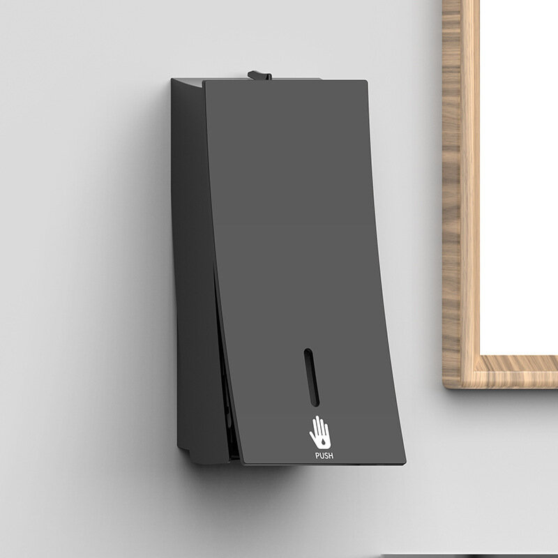 Черный ручной дозатор мыла настенный, ручная стиральная машина, пресс-тип, настенный дозатор мыла для ванной, отеля, легкий роскошный дезинфектор для рук