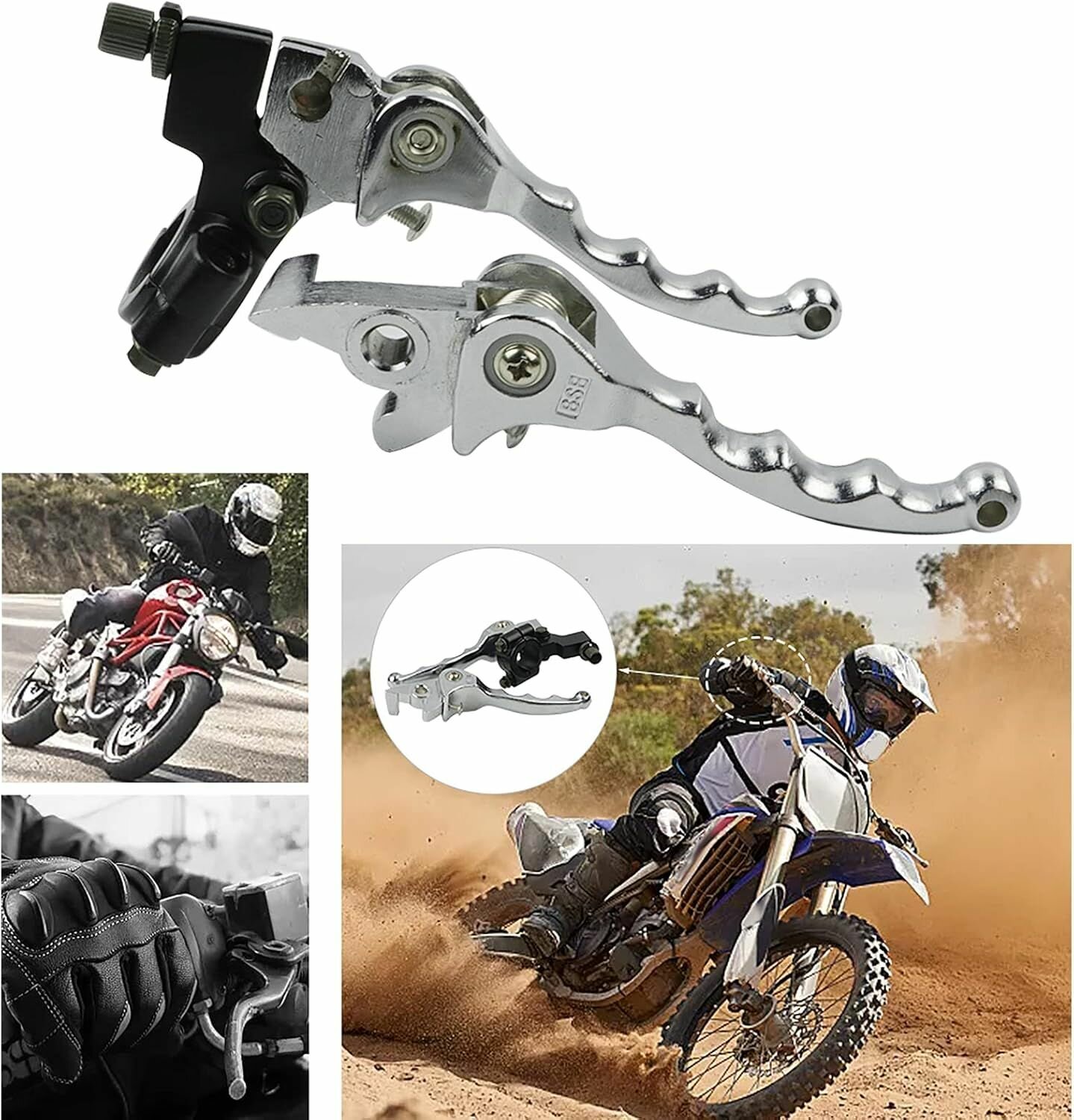 Складные рычаги тормоза и сцепления для мотоцикла и питбайка