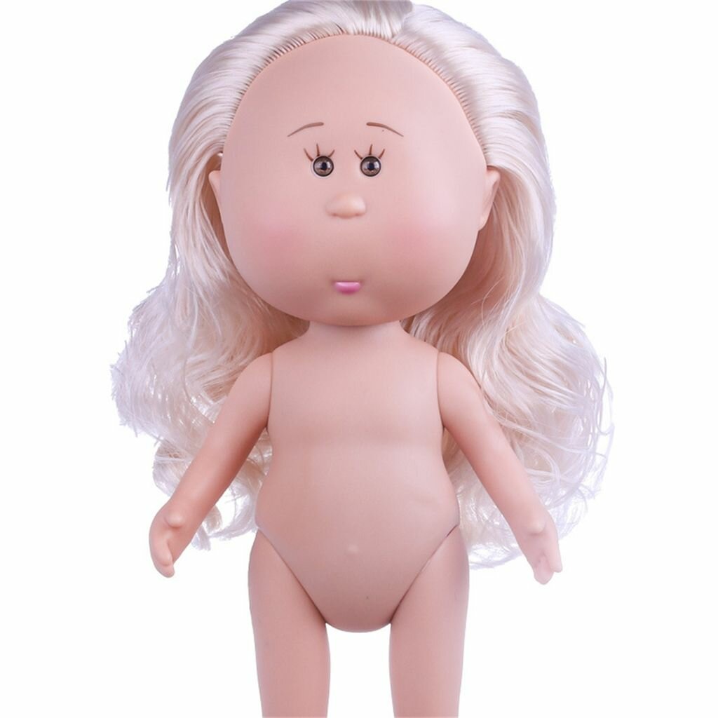 1 24-сантиметровая кукла-картошка mia doll naked baby set-Общая мускулатура, бежевые вьющиеся волосы, 3 7 баллов