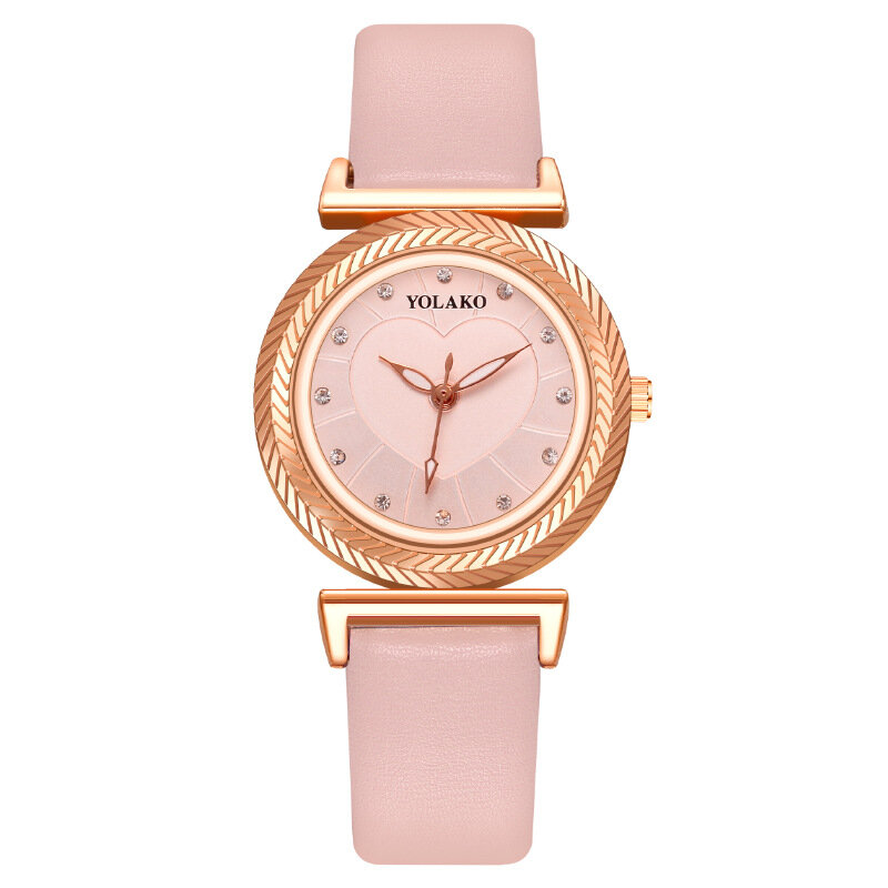 Style Мужские часы Модные пустотелые повседневные Кожаный ремешок