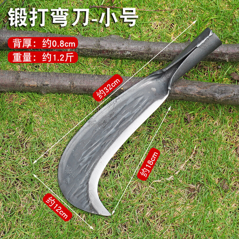 Ручной ковки нож для резки дерева, нож из марганцевой стали, пружинный стальной нож для резки дерева, прямой нож, изогнутый нож, инструмент для резки деревьев, лесозаготовки, фермерский инструмент, нож для уборки и расчистки дорог