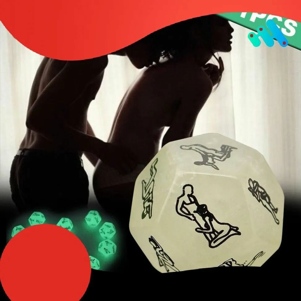 Эксклюзивные светящиеся кубики для взрослой игры в позы, дарящие возбуждение