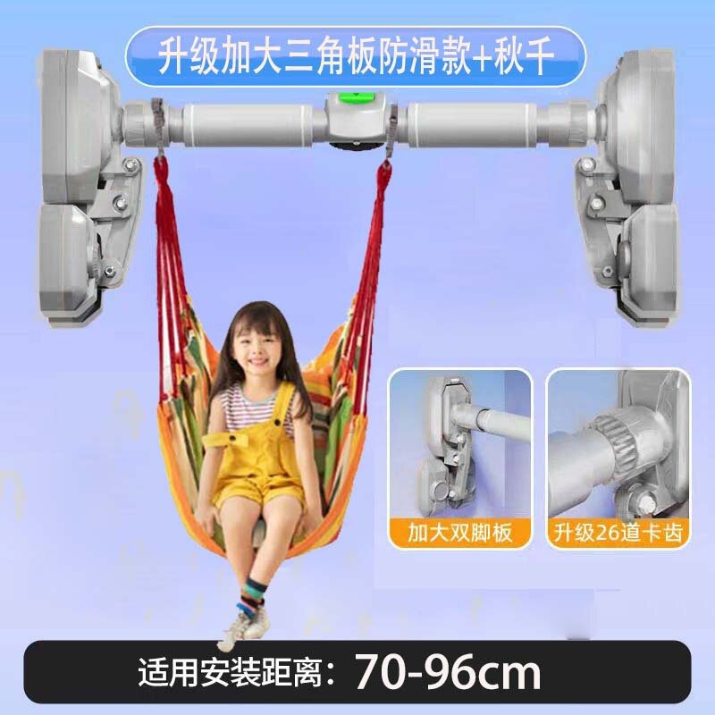 Двойная опора горизонтальной перекладины для домашнего использования, подходит для детей и взрослых, фитнес-оборудование для внутренней дверной рамы или стены, не требует сверления, телескопические одинарные и двойные перекладины