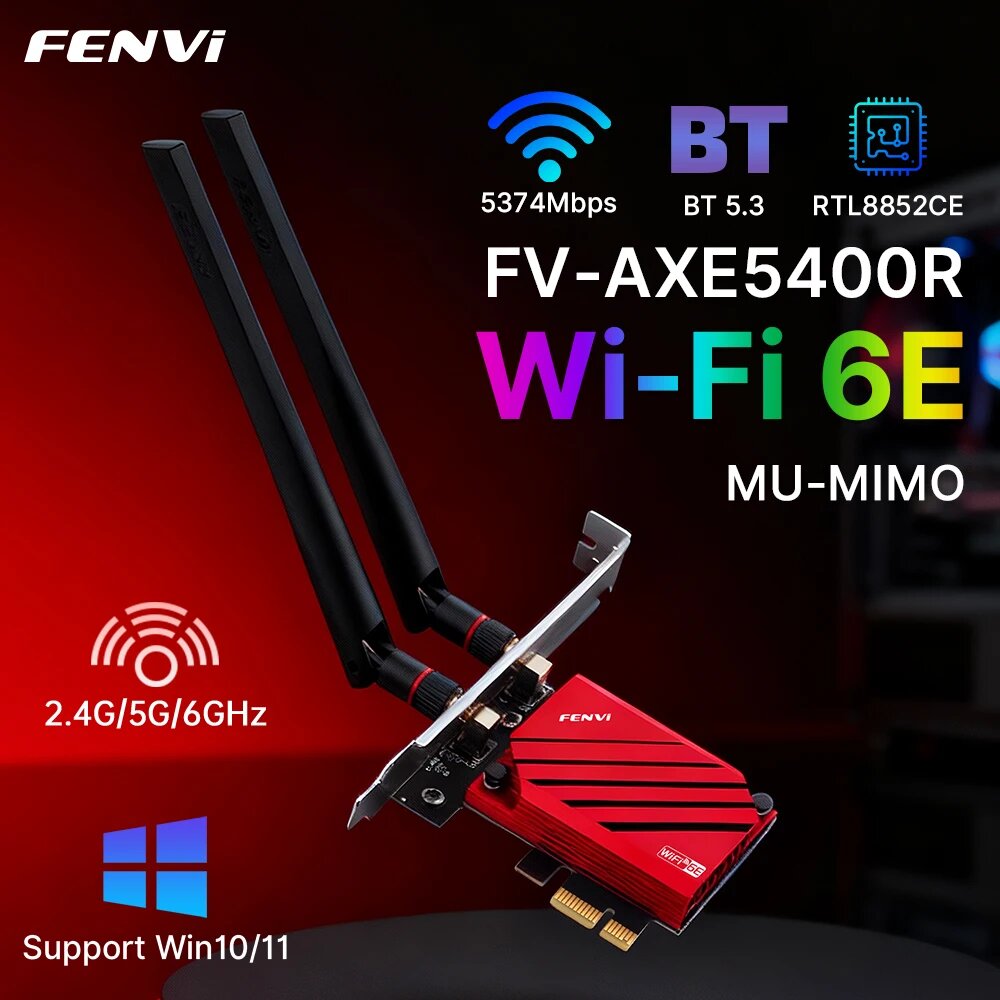 FENVI WiFi 6E адаптер Bluetooth 5.3