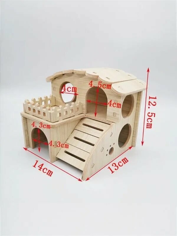 Домик деревянный , для мышей, крыс, хомяков, грызунов