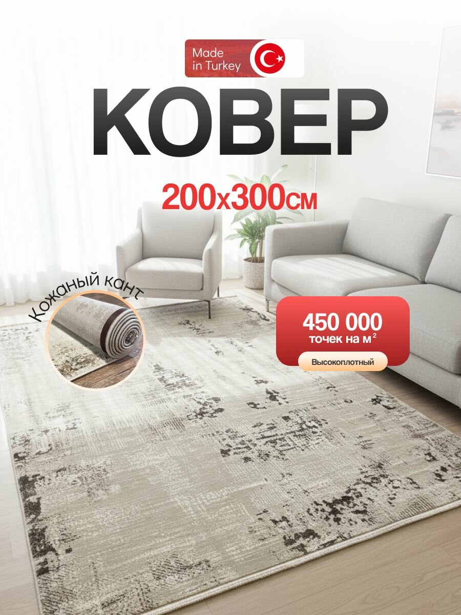 Ковер для комнаты на пол 200х300 см BARKS