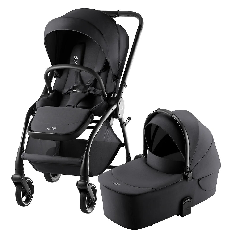 Детская коляска 2в1 Britax Römer Rio, цвет Carbon Black / Style (Чёрный), артикул производителя 2000041611 / 2000041621