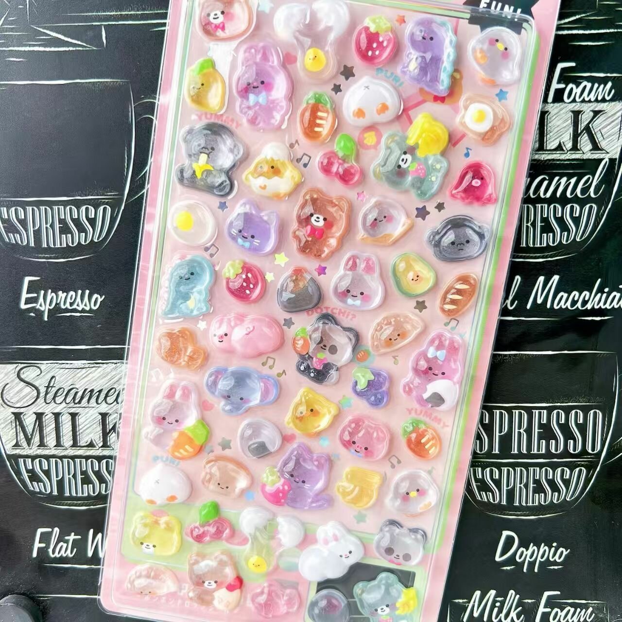 3D плавающие забавные наклейки с кристаллами, детские декоративные наклейки, 3D наклейки, милые рельефные наклейки для девочек