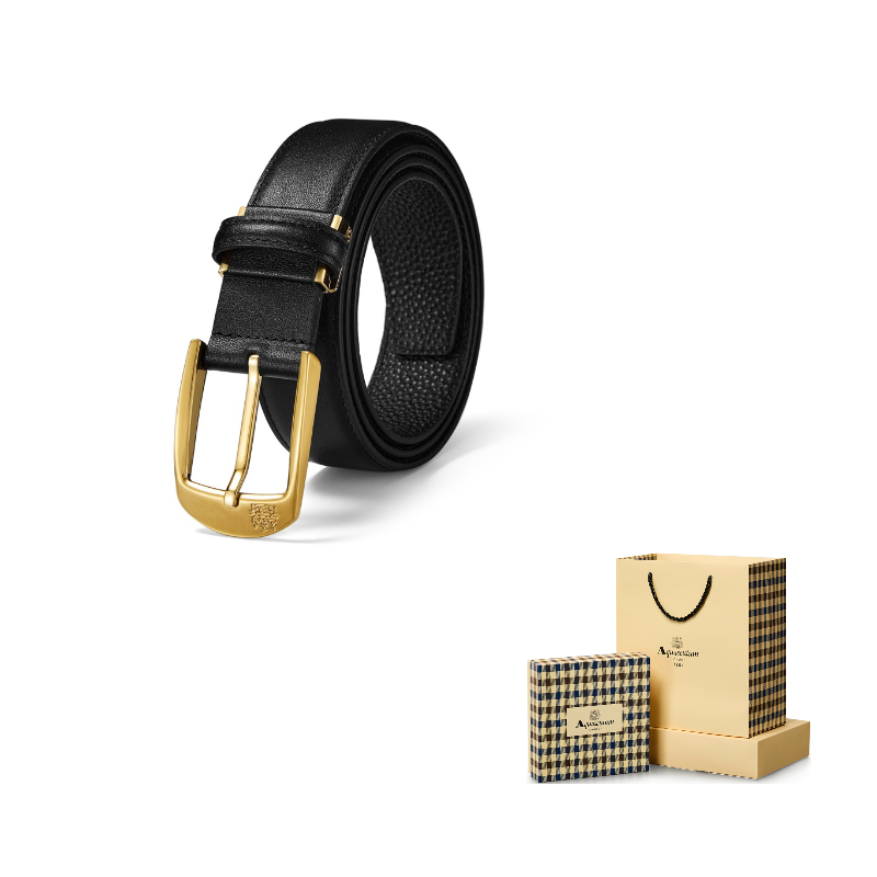 AQUASCUTUM Ремни из коровьей кожи Мужские 3,5 см 110