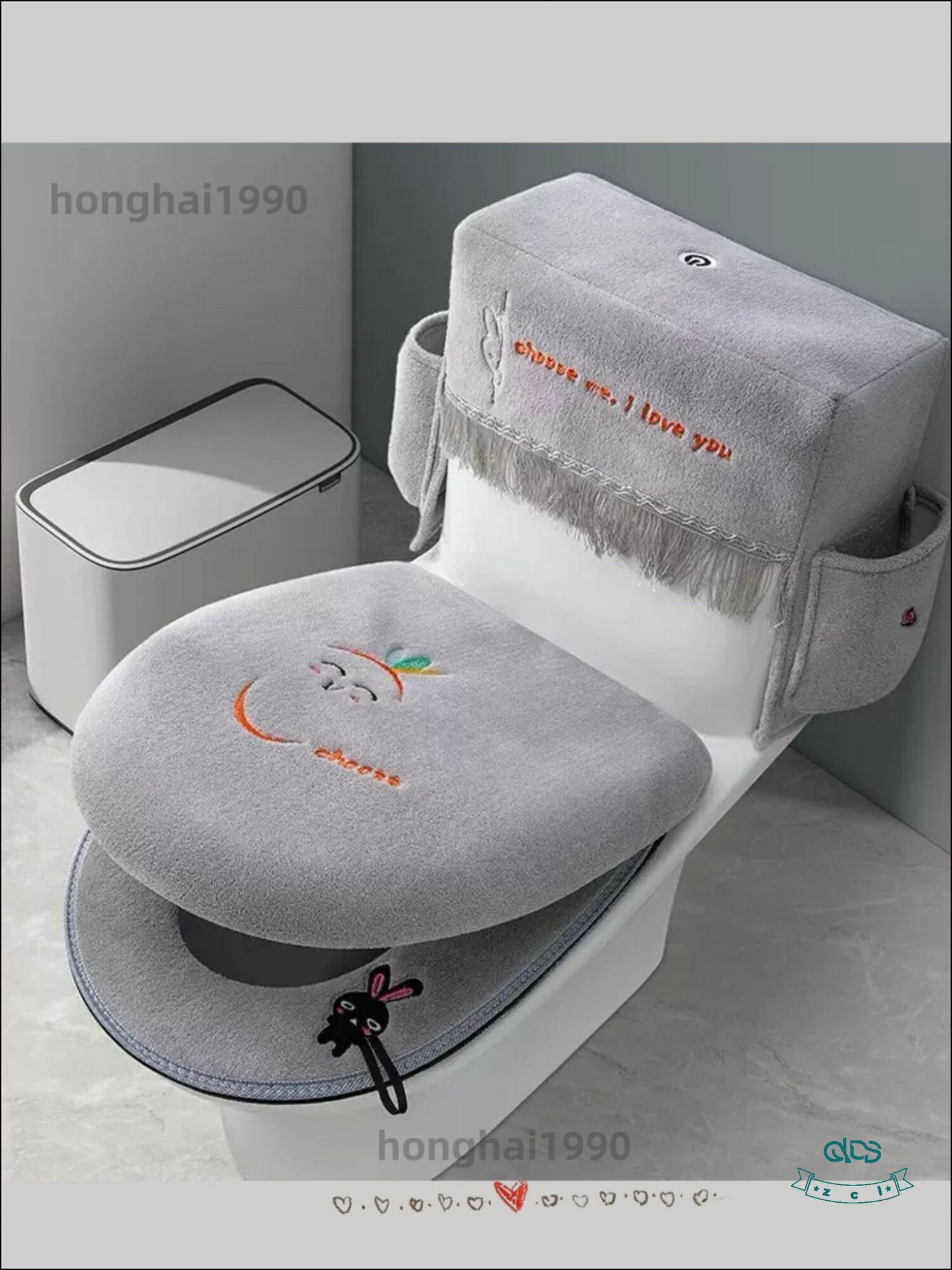 Эксклюзивные моющиеся чехлы для унитаза, комплект 3 штуки