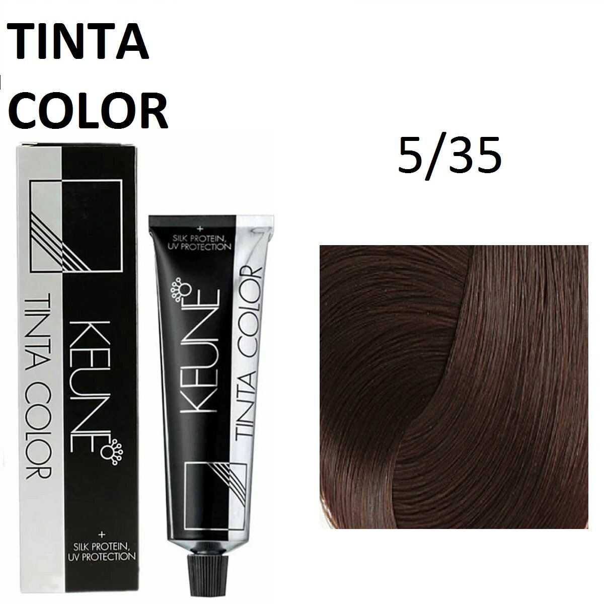 Keune Tinta Color 5.35 стойкая краска для волос, Светло Шоколадный Шатен 60 мл
