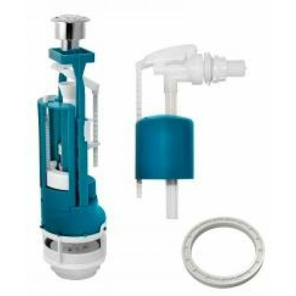 Арматура для смывного бачка СБ2-БпрН-АА-В Р 2-АЯ боков хром инкоэр