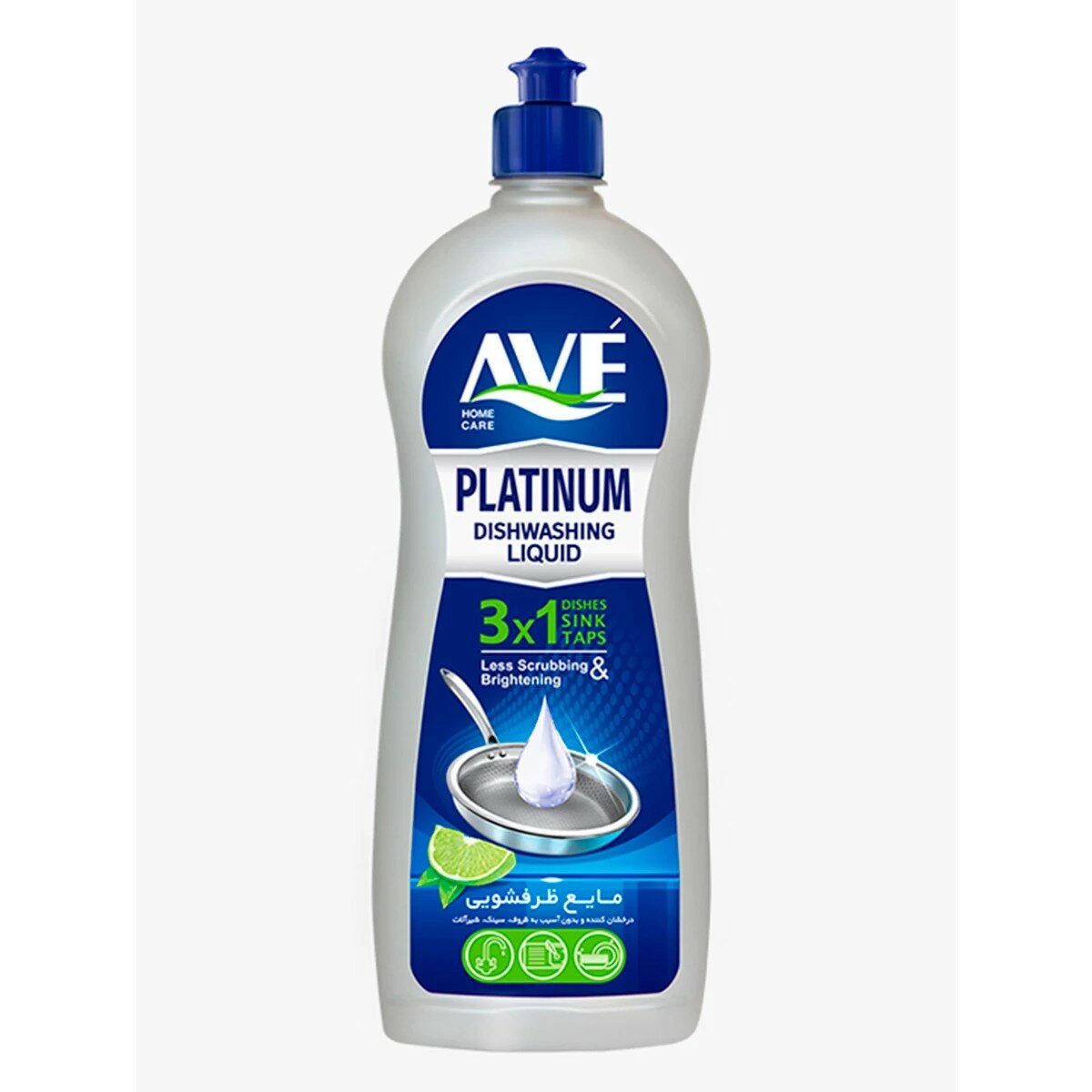 Средство для мытья посуды AVE PLATINUM лимон 750Г