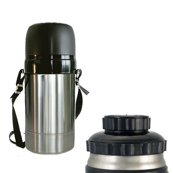 Термос нерж 1.5Л-DU унив дорожный на ремне АША