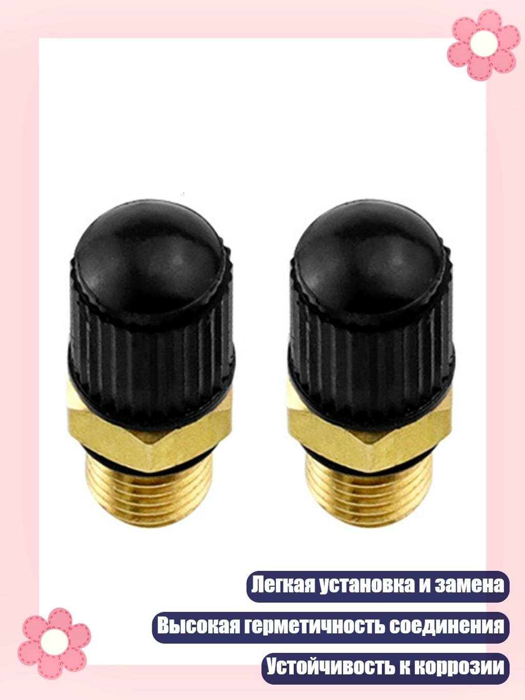 Быстросъёмные латунные золотники M8x1 для автомобильных и велосипедных колёс, 2