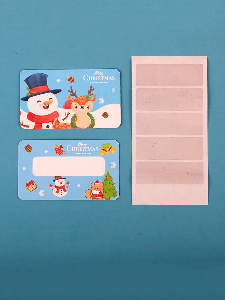 Рождественские скретч-открытки, интерактивные карточки для детей и родителей, новогодняя лотерея, поздравительные открытки и призы для школьников