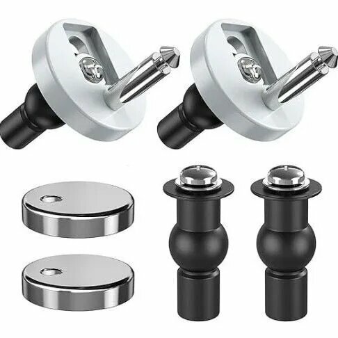 Крепление для крышки унитаза из нержавеющей стали 2 шт, держатель с фиксатором, гигиеничное, простая установка