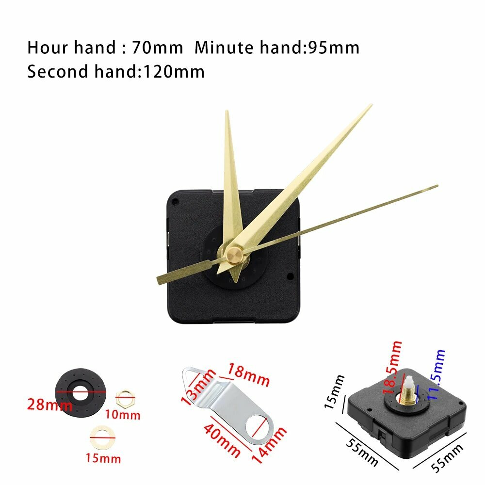 Набор стрелок для часов, 70/95/120 мм, The clock 03