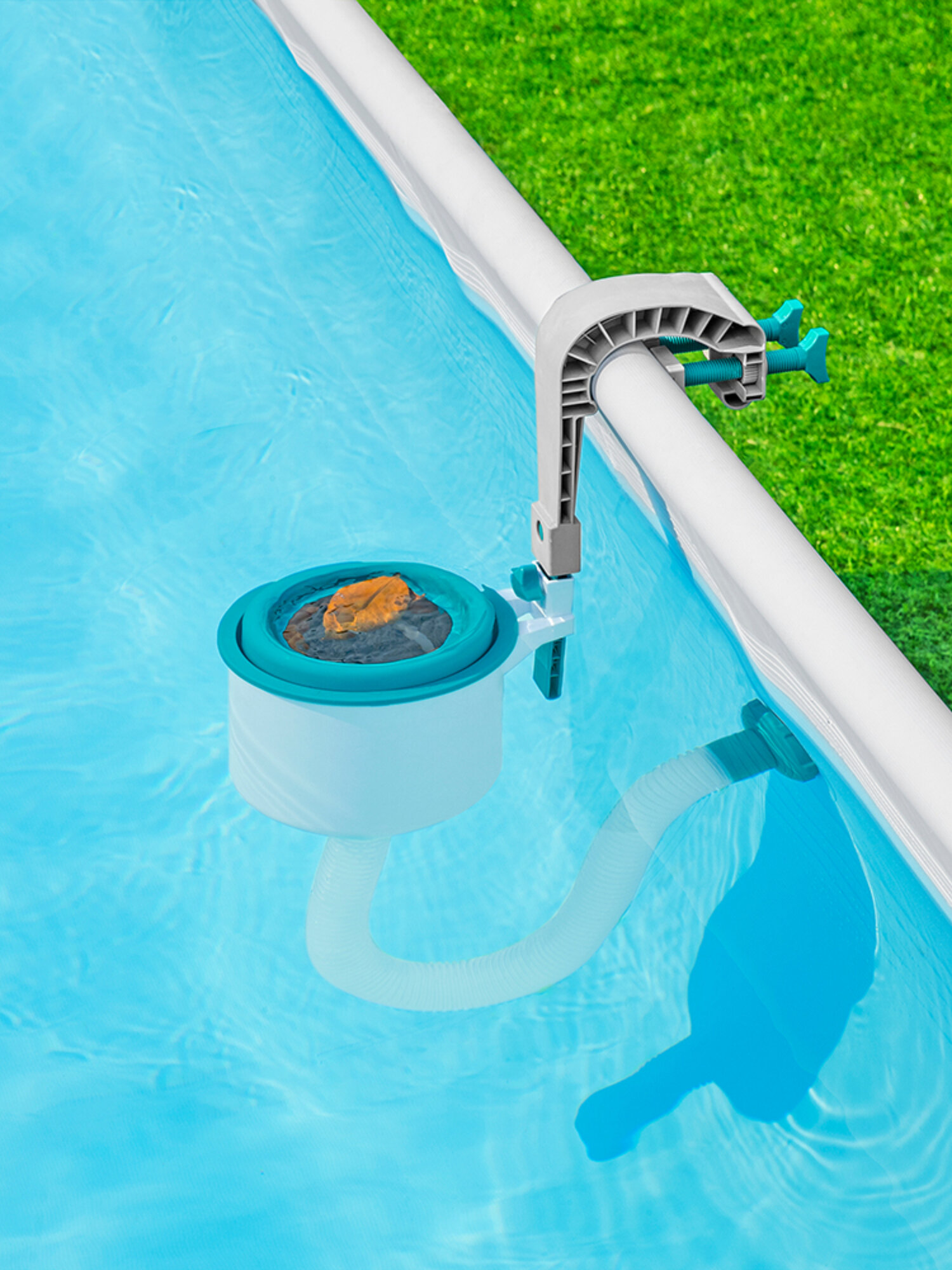 Скиммер для бассейна поверхностный , Bestway, серый, 58233BW