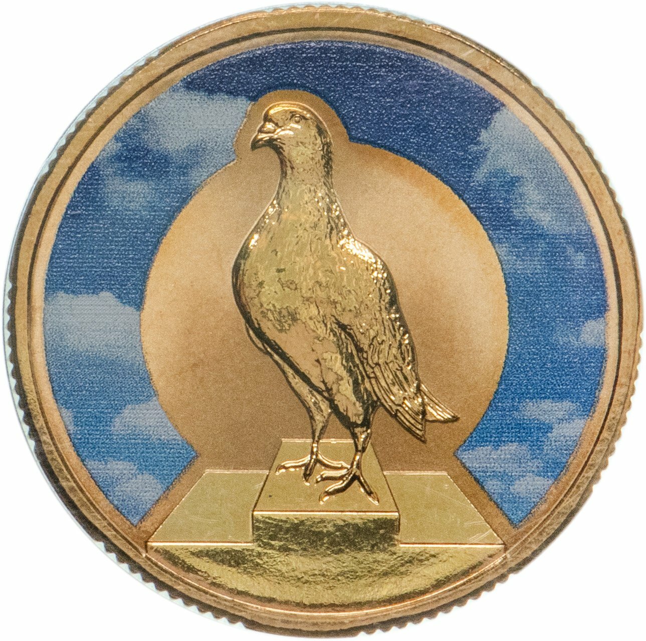 Австралия 1 доллар 2015 "Герои большие и маленькие - голубь", Алюминиевая бронза, в сохранности UNC