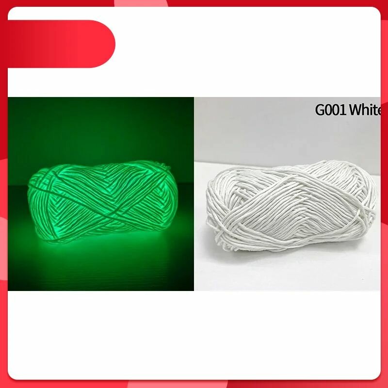 Светящиеся швейные нити, Светящаяся в Темноте Пряжа, Материалы для рукоделия своими руками,1 кусок