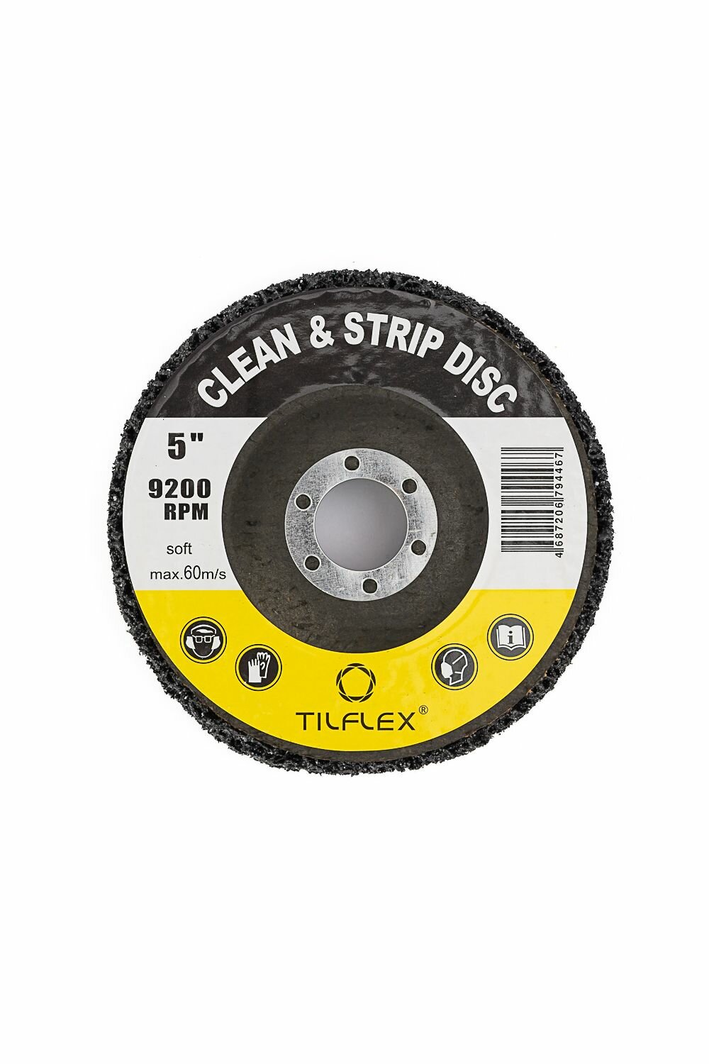 Зачистной коралловый диск TILFLEX на УШМ (Soft) Coral-Button Wheel (черный) 125 мм TL43S
