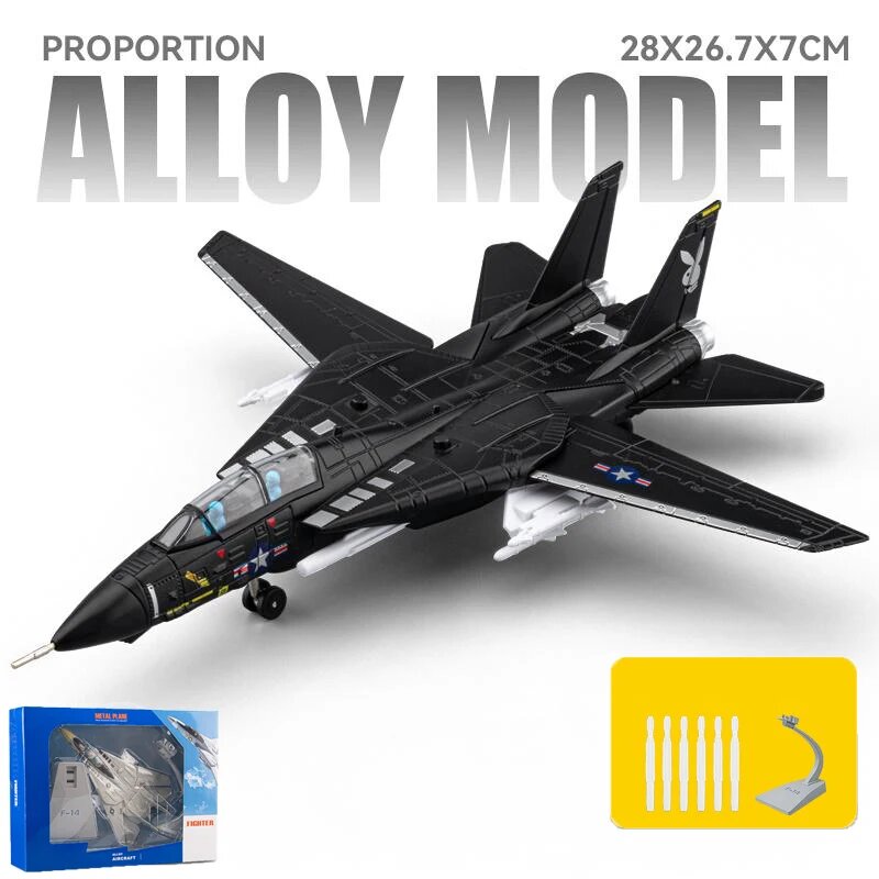 Maisto F-14 Tomcat, черный, масштаб 1:72, Black Box