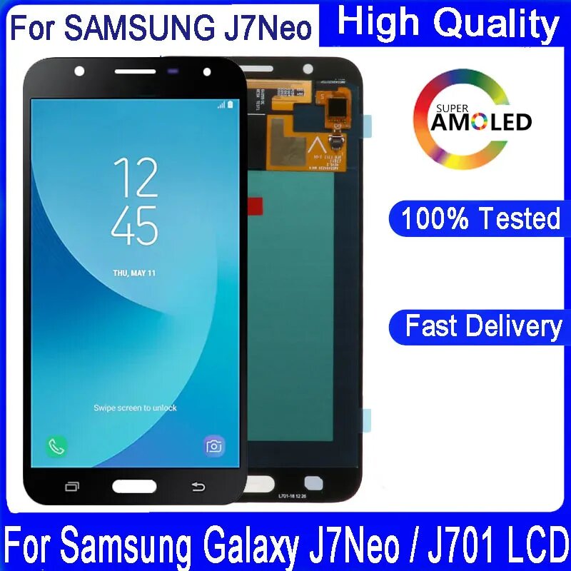 5,5 "для Samsung Galaxy J7 Neo J701 SM-J701F J701M J701MT ЖК-дисплей + сменный преобразователь сенсорного экрана в сборе