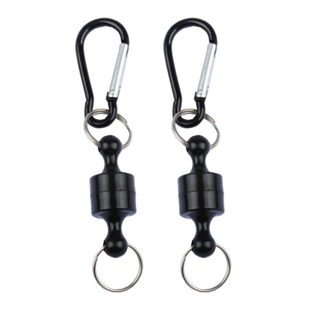 2 магнитные пряжки для рыбалки и альпинизма-черный