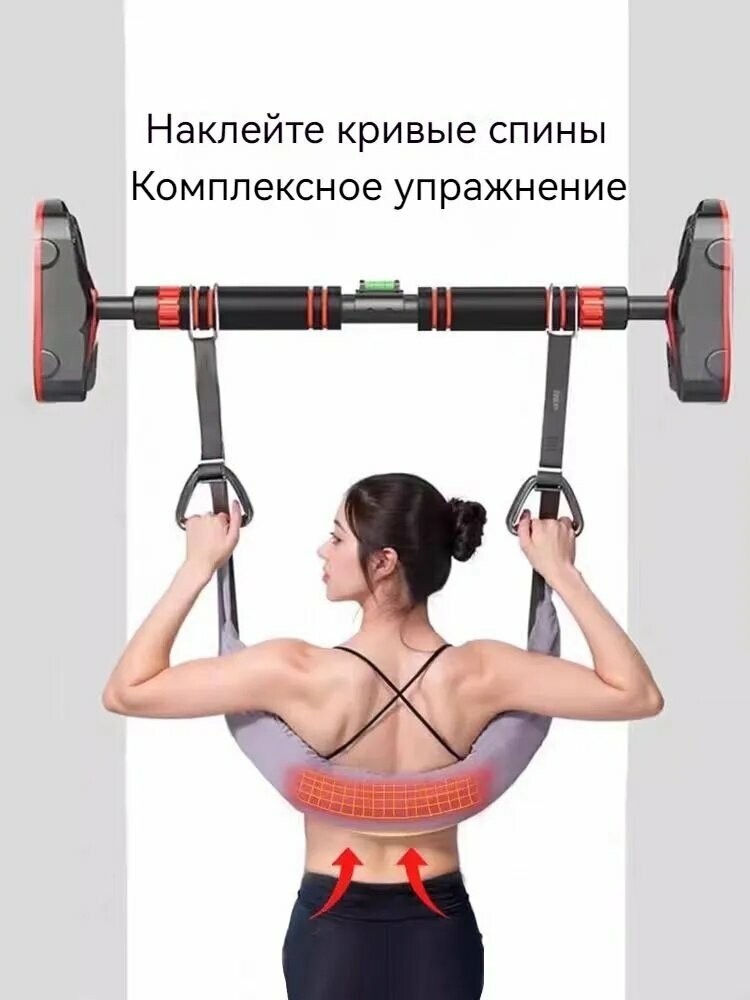 Тренажер растяжки Устройство для вытяжения поясничного отдела_Lumbar traction device-silver gray