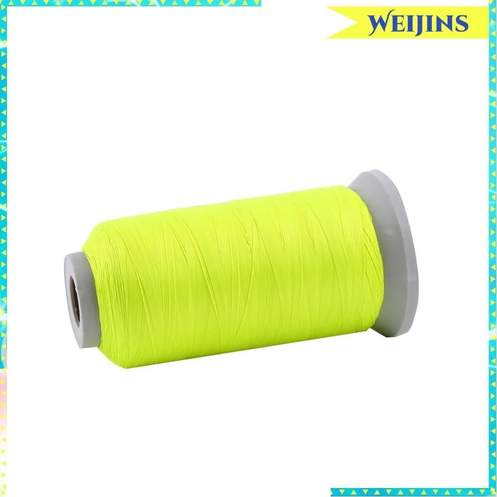 Светящиеся нитки для вышивания (флуоресцентные желтые 3000 уд)