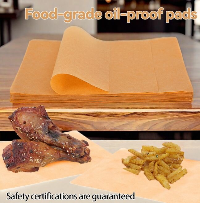 Жаропрочная пищевая бумага для выпечки 40×30 см, антипригарная подложка из древесной пульпы, выдерживает 250°C