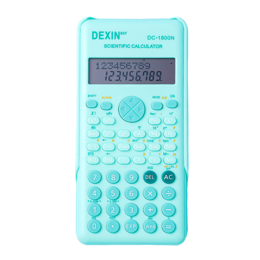 Научные калькуляторы Pink Math Calculator с 240 многофункциональных калькуляторов 2 Lines LCD Display Идеально подходит для преподавателей High College Combinity Office для переноски
