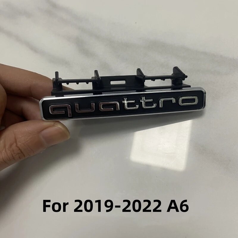 Передняя решетка автомобиля с логотипом Audi Quattro, эмблема для Audi A4 A6 Q3 Q5 Quattro, эмблема с логотипом автомобиля, гриль-эмблема с полным приводом 8