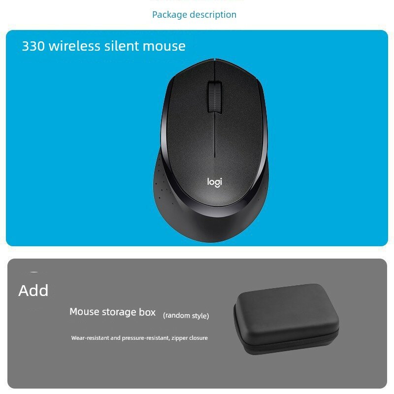 Оригинальная новая беспроводная мышь Logitech M330, бесшумная, почти бесшумная, для компьютера, 220, без упаковки