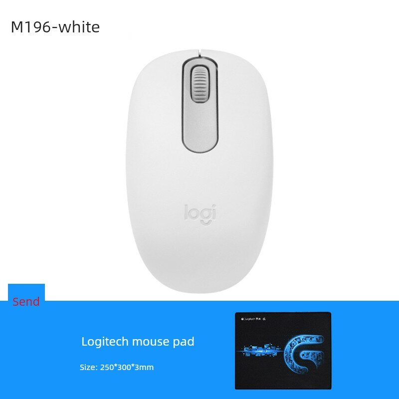 Беспроводная Bluetooth-мышь Logitech M196 для офиса и дома, портативная, для компьютеров, ноутбуков, планшетов и