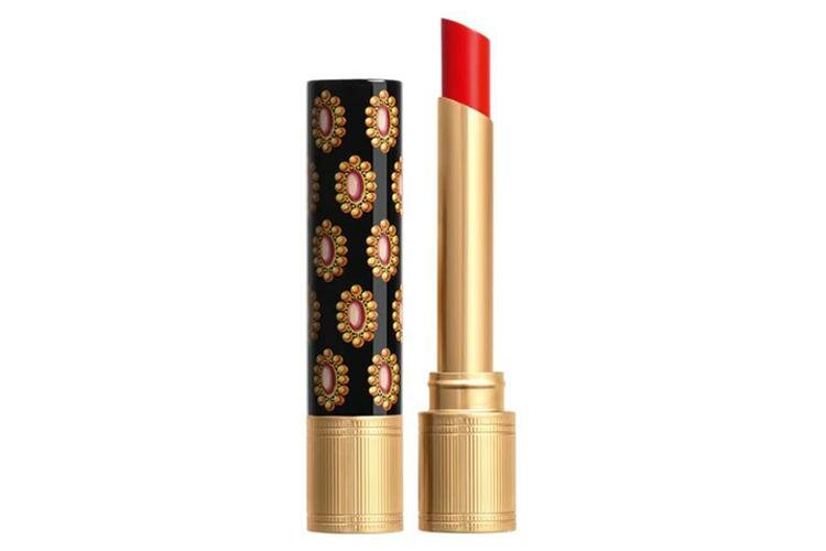 Помада женская GUCCI Qing Color Glaze Light Gem Lips Butter, оттенок #516 Margaret Rubies, коричневая, увлажняющая